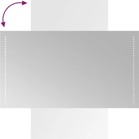 Koupelnové zrcadlo s LED osvětlením 50 x 90 cm 3154053
