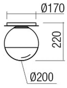 Redo 01-2279 stropní svítidlo Berry chrom/kouřové sklo, E27, ø20cm