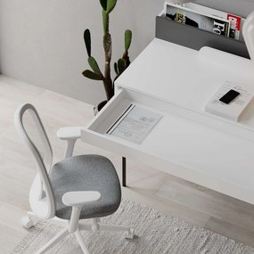 Kalune design Psací stůl LEILA bílo-šedý 793ELG3808