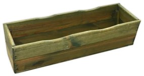 ROJAPLAST Dřevěný truhlík Rozměr: 44x22x17 cm, Barva: zelená