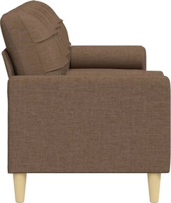 3místná pohovka s polštáři hnědá 210 cm textil 3278204