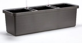 Samozavlažovací velkoobjemový truhlík Berberis TRIO antracit 117 cm
