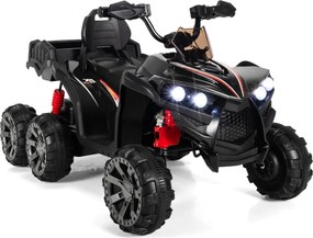 Costway 12 V elektrická dětská čtyřkolka s úložným prostorem a LED světly mini