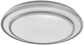 Rabalux 2131 led stropní svítidlo lupita 1x40w | 2700lm | 3000-6500k - stmívatelné, časovač, paměťová funkce, noční osvětlení, dálkové ovládání, stříbrná, bílá