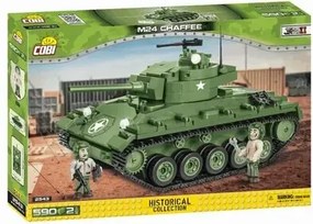 COBI 2543 M24 Chaffee WW II / 590 dílů / 2 figurky / od 6 let