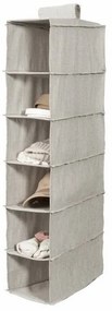 Závěsný organizér na oblečení 30 x 18 x 94 cm, šedá