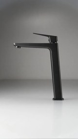 Deante Blur, vysoká umyvadlová baterie h-290, černá matná, DEA-BQL_N20K