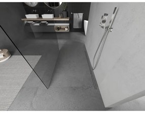 Mexen Kioto, průchozí sprchová zástěna 130 x 200 cm, 8mm čiré sklo, 2x chromová stabilizační rozpěra, 800-130-002-01-00