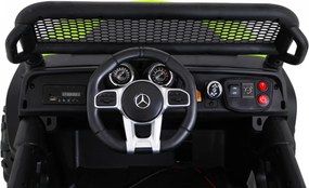 Ramiz Mercedes Benz Unimog elektrické autíčko pro děti zelené + pohon 4x4