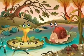 ART PUZZLE 5885 Dřevěné puzzle Kámoši od jezera / 50 dílků / od 5 let