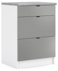 Kuchyňská skříňka spodní 60 cm - LAM SZ60 3SZ - Dvířka LETTY