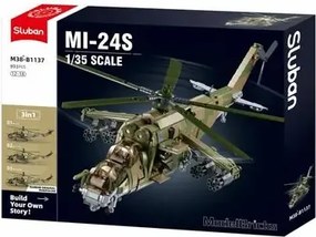 Sluban Model Bricks M38-B1137 Bojový vrtulník MI-24S / LEGO - kompatib