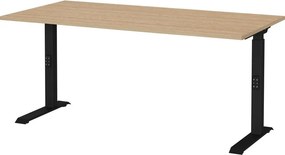 Polohovací pracovní stůl s deskou v dubovém dekoru 80x160 cm Lissabon – Germania