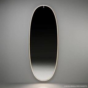 FLOS La Plus Belle LED nástěnné zrcadlo, hliník