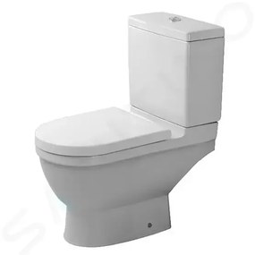 DURAVIT - Starck 3 WC kombi mísa, zadní odpad, s HygieneGlaze, alpská bílá (0126092000)