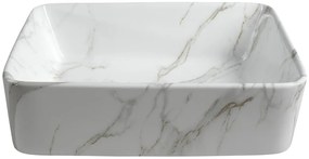 Sapho, DALMA keramické umyvadlo 48x13x38 cm, carrara, MM517