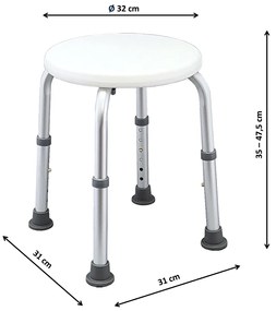 VMBal Stolička do sprchy - nosnost 120 kg