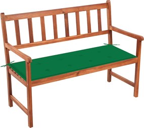 Zahradní lavice s poduškou 120 cm masivní akáciové dřevo 3063773