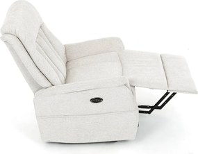 TV křeslo ZIKMUND s elektrickým polohováním — látka, krémová