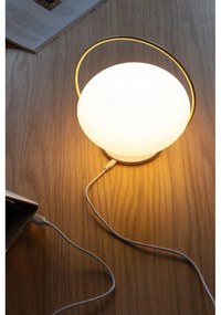 LED stolní lampa v bílo-zlaté barvě (výška 19 cm) Orbit – UMAGE