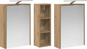 Sada koupelnových skříněk 3 ks 106 x 16 x 62,5 cm 3403807