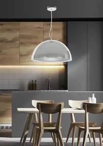 Chromový závěsný lustr 30cm Dorada pro žárovku E27  - Candellux