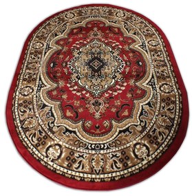 Oválný koberec BCF Alfa 06 červený Rozměr: 200x300 cm