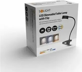 Solight WO3001-B LED stolní nabíjecí lampička černá / 2W / 210lm / 3CC