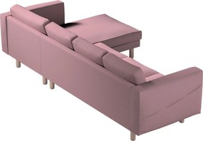 Potah na pohovku IKEA Norsborg 4-místná se šezlongem barva růžová látka pletený vzor