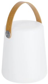 OnaDnes -20% Bílá plastová stolní LED lampa Kave Home Dialma