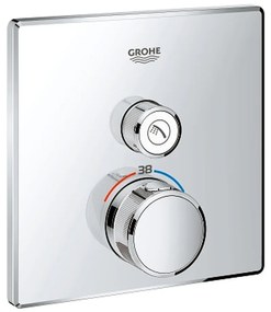 Grohe Grohtherm Smart Control - podomítkový termostat na jeden spotřebič, chrom, 29123000