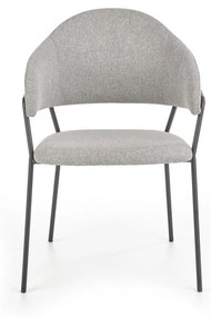 Jídelní židle Derrick, šedá / černá