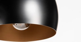 Závěsné černé designové svítidlo nad stůl Snap Light Bond Black and Black