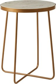 Kulatý odkládací stolek s mramorovou deskou ø 36 cm Shalimar – Premier Housewares