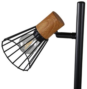 Černá stojací lampa ATTICUS