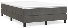 Box spring postel s matrací tmavě šedý 120x190 cm samet 3269678
