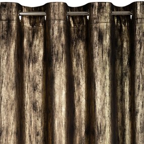 ZATEMŇOVACÍ ZÁVĚS NA KROUŽCÍCH EMILA 140X250 CM VZOROVANÁ