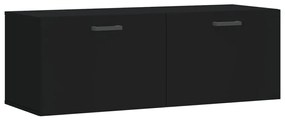 Nástěnná skříňka černá 100 x 36,5 x 35 cm kompozitní dřevo