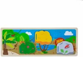 Bigjigs Toys Senzorické puzzle džungle / od 3 let