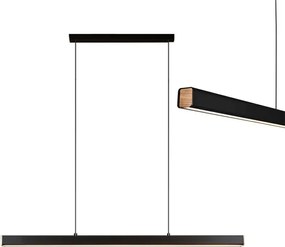 Závěsný LED lustr APP1447-CP 80 cm černý/neutrální bílá