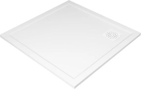 Gelco Xena čtvercová sprchová vanička 90 x 90 cm litý mramor bílá HX009