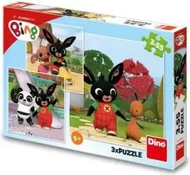 DINO Bing si hraje / 3 x 55 dílků  / od: 5 let