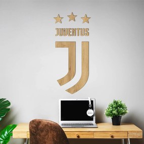 DUBLEZ | Dřevěné logo fotbalového klubu - Juventus