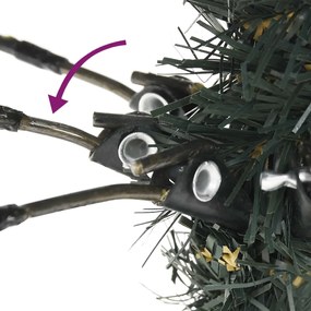 Umělý vánoční stromek se stojanem zelený 210 cm PVC,  345181 HangarStore.cz