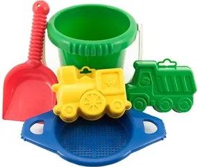 LORI 208 Set na písek kbelík, sítko, lopatka a 2 bábovky / Sada na pís