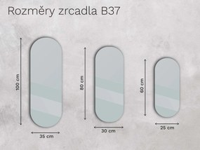 Duhové zrcadlo Base B37 25×60