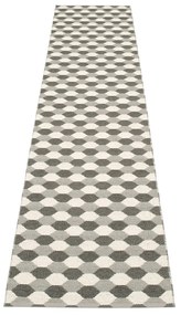 Vinylový koberec Pappelina DANA Warm Grey/Charcoal/Vanilla velikost: 70x400cm