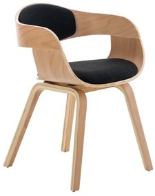 Bhm germany Jídelní židle Kingston, textil, přírodní / černá