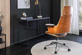 Designová kancelářská židle Uriela ořech / šedá