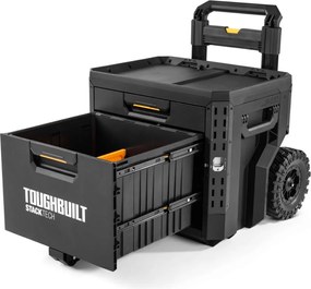 ToughBuilt | StackTech® – pojízdný box na nářadí se 2× zásuvkami
